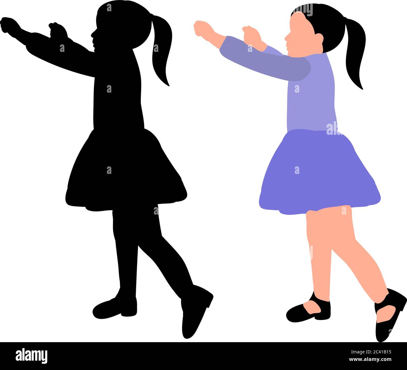 child, faceless girl Stock Vector Image & Art - Alamy