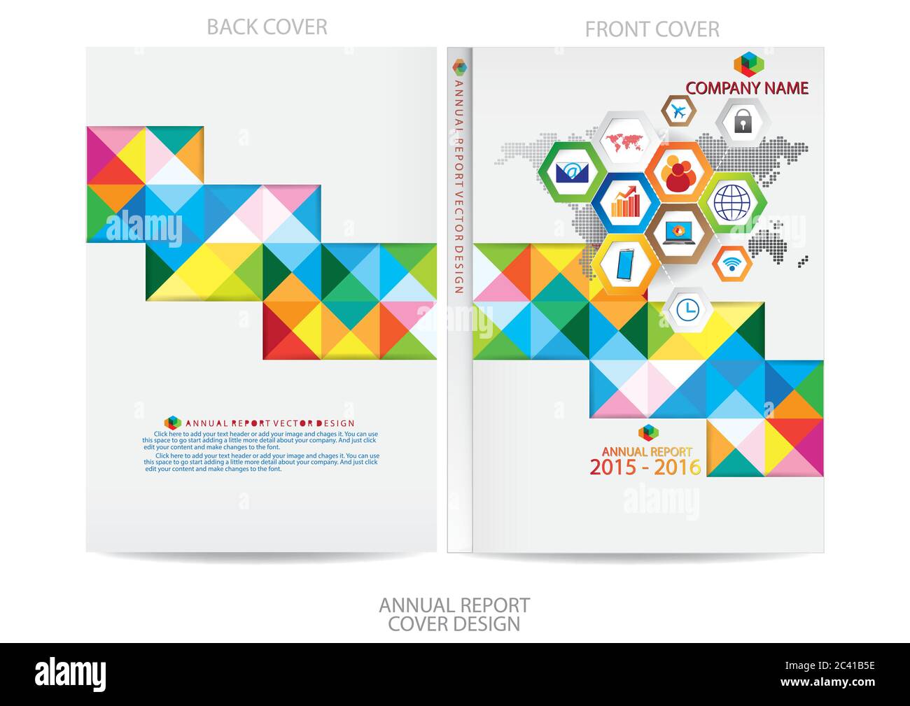 Annual report cover Business design Stock Vector Image & Art - Alamy