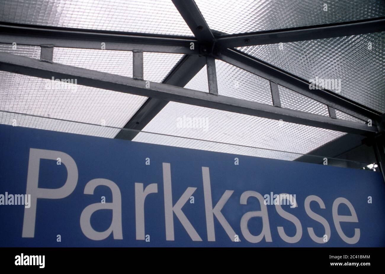 Sign parking ticket office - Munich Airport - Bavaria - Germany Stock ...