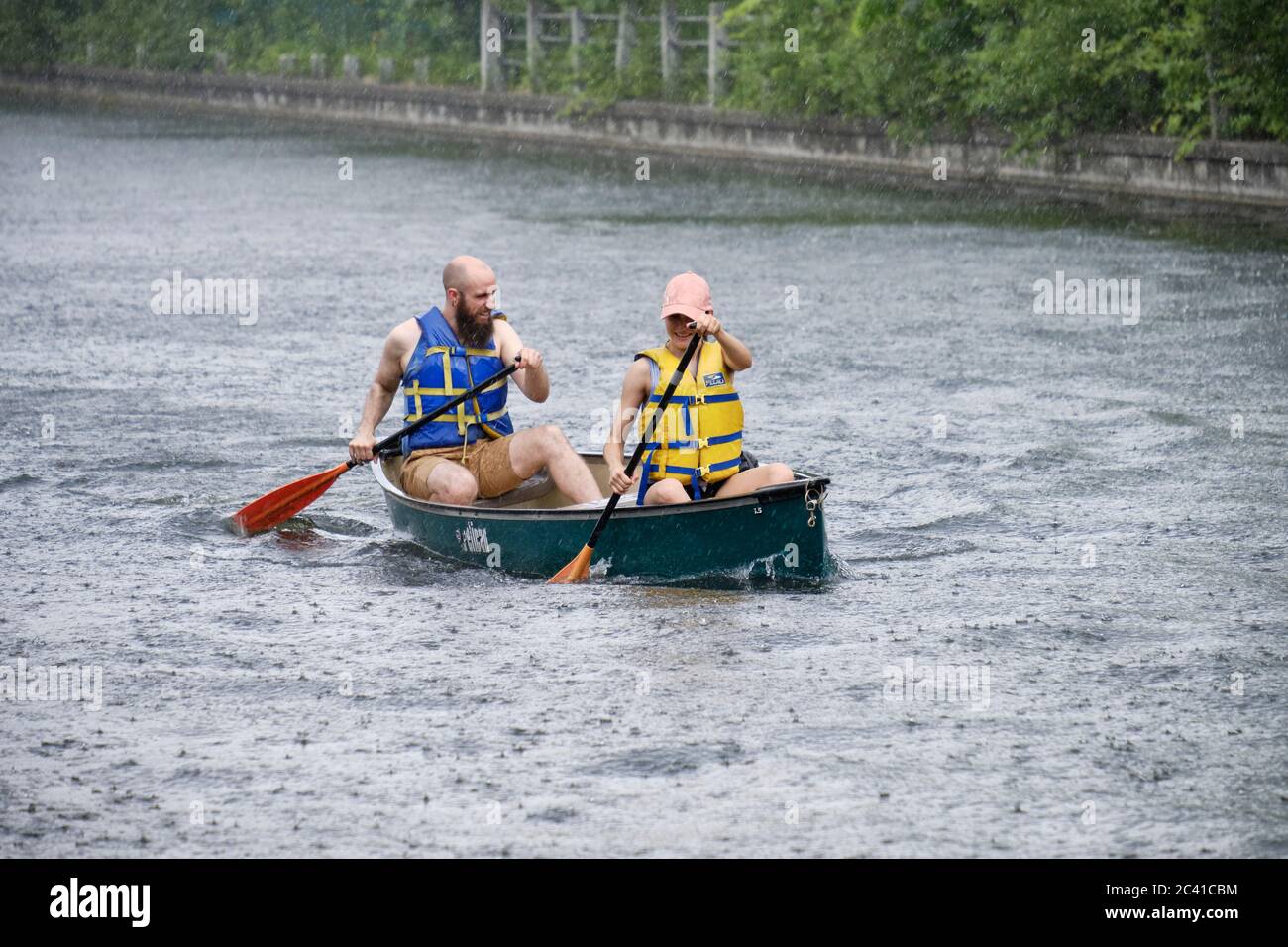 Canoe falling hi-res stock photography and images - Alamy