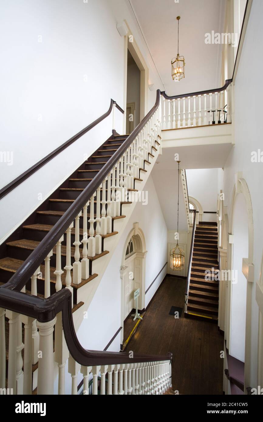 Stairs in Congress Hall, Independence National Historical Park ...