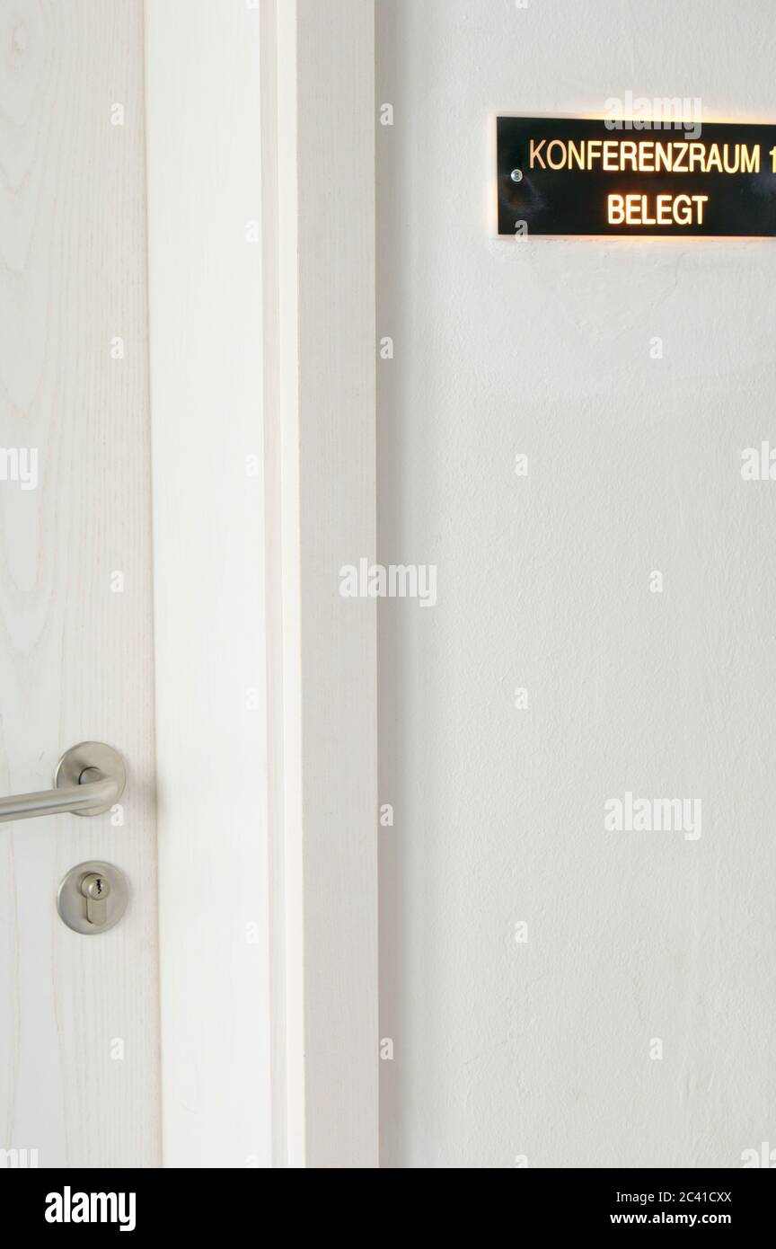 Door to a conference room Stock Photo - Alamy