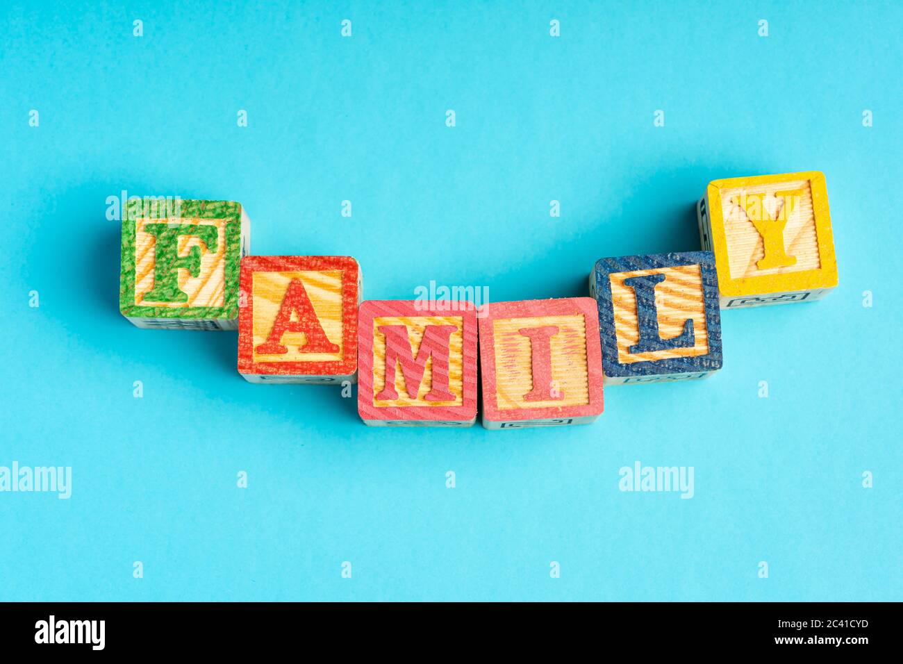 “FAMILY” wordings on wooden blocks, happy family concept Stock Photo ...
