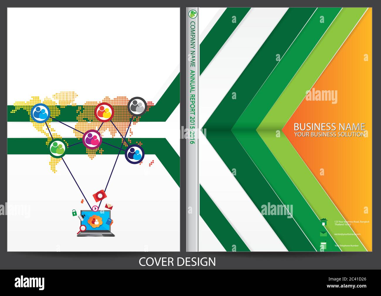 Business report cover for your design Stock Vector Image & Art - Alamy