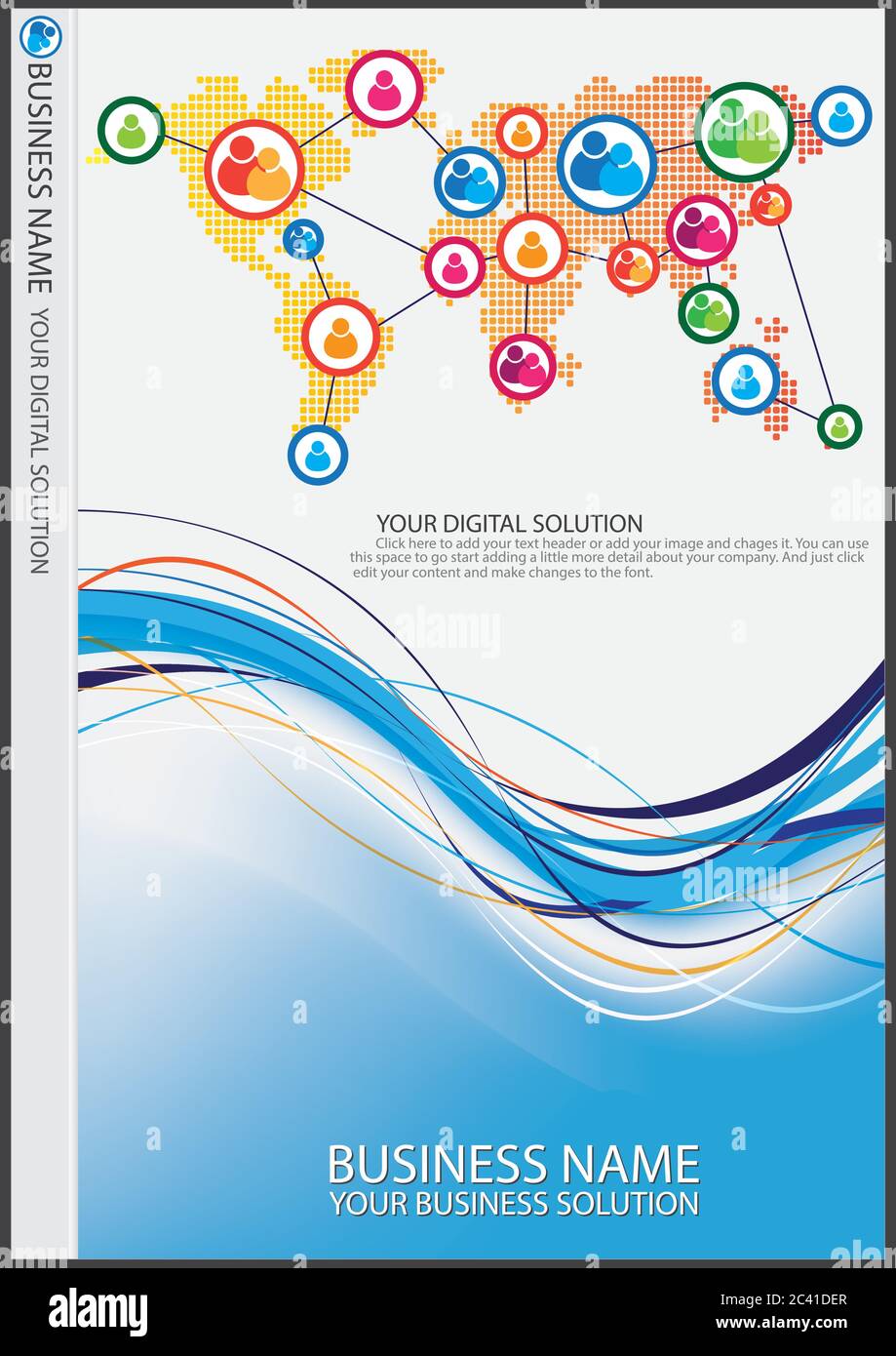 Report cover Business background design Stock Vector Image & Art - Alamy