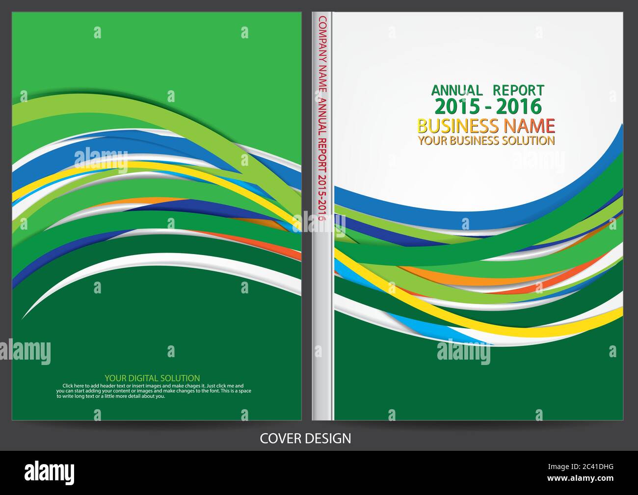 Report cover Business background design Stock Vector Image & Art - Alamy