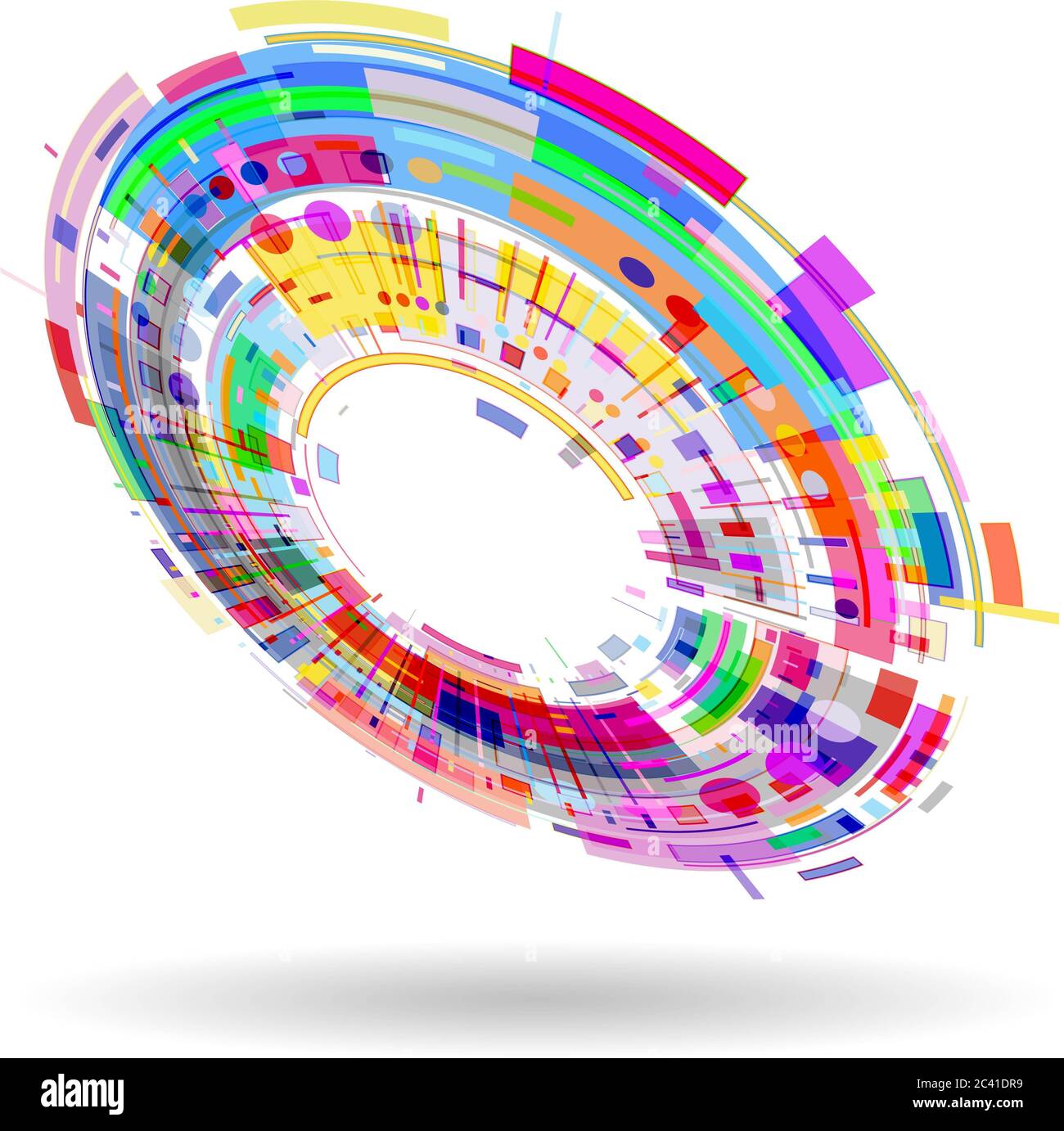 Vector shapes circle Cut Out Stock Images & Pictures - Alamy