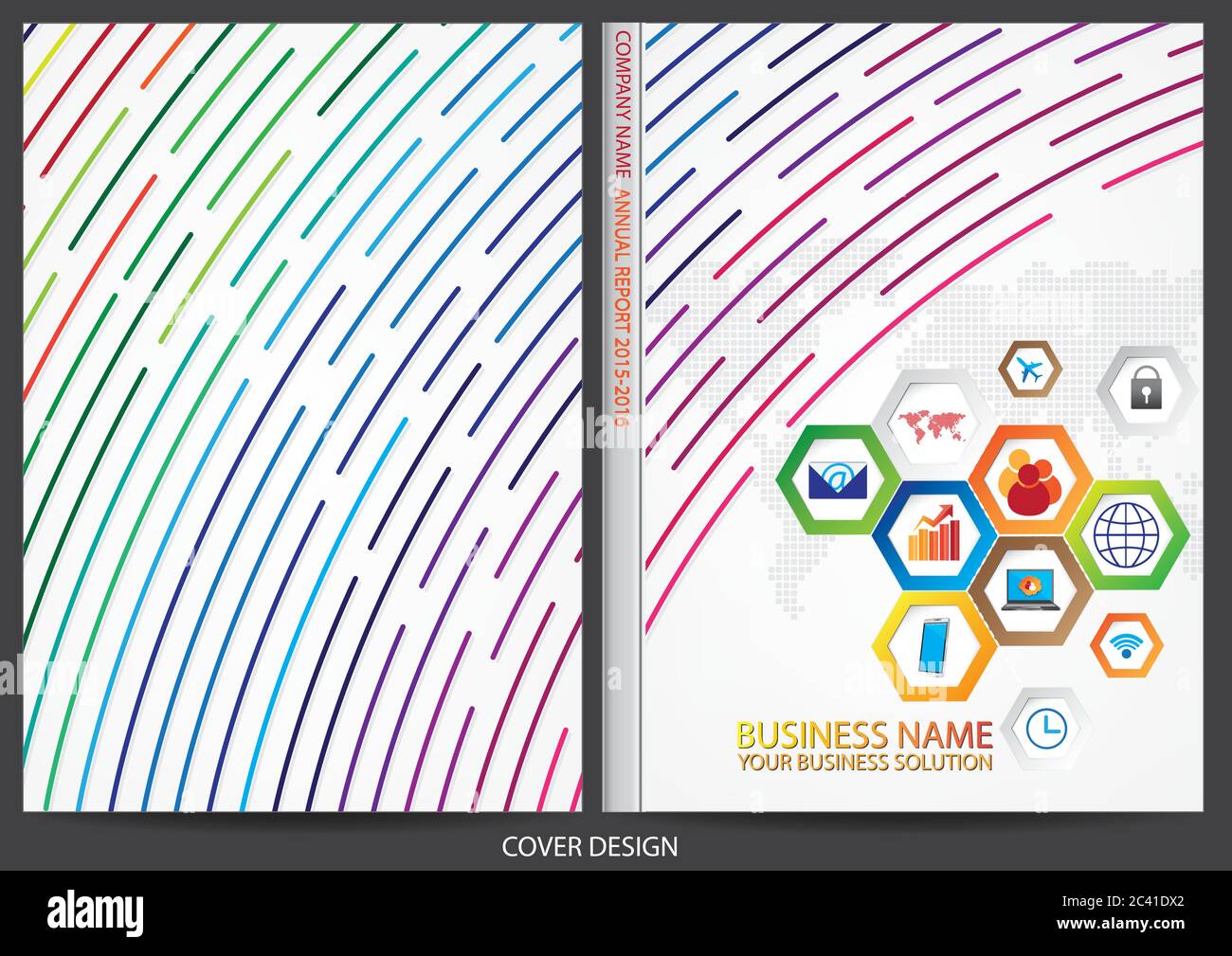 Report cover Business background design Stock Vector Image & Art - Alamy