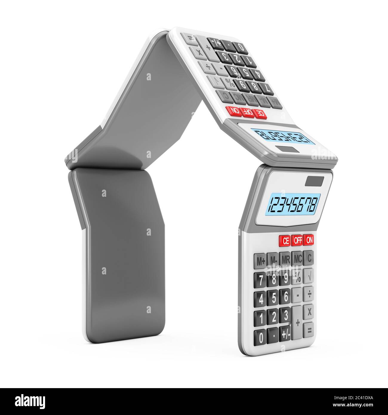 Buying house calculator Cut Out Stock Images & Pictures - Alamy