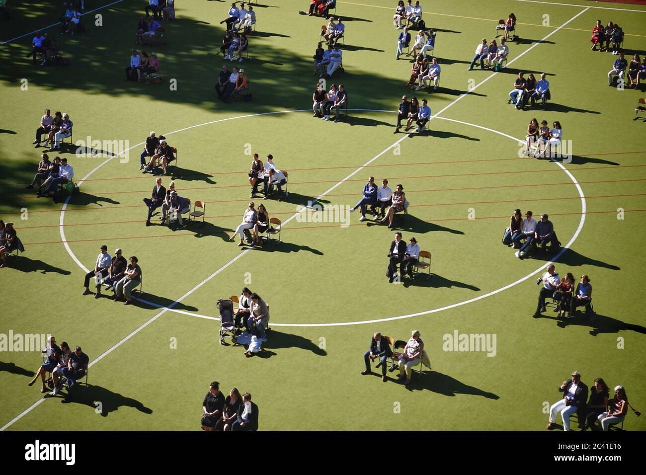Berlin, Germany. 23rd June, 2020. This year's high school graduates and ...