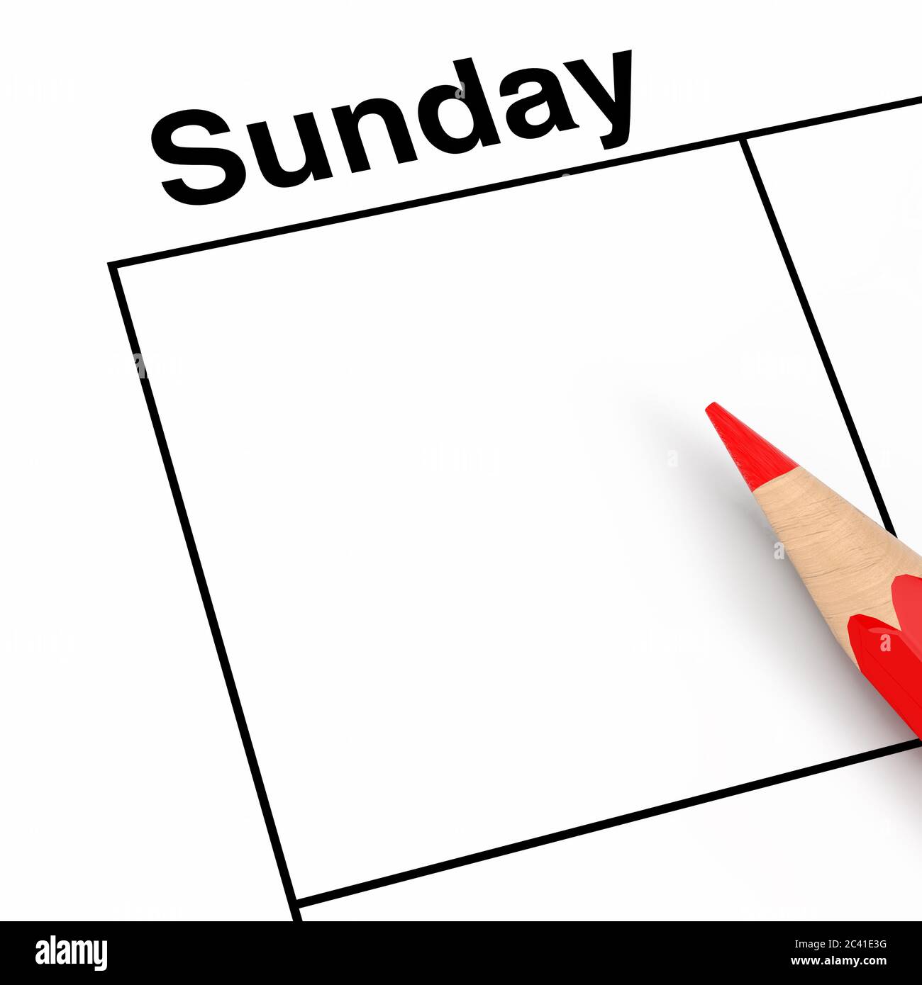 Sunday Calendar Clipart