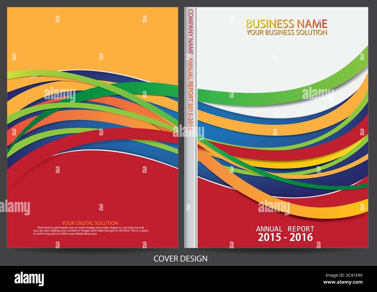 Report cover Business background design Stock Vector Image & Art - Alamy