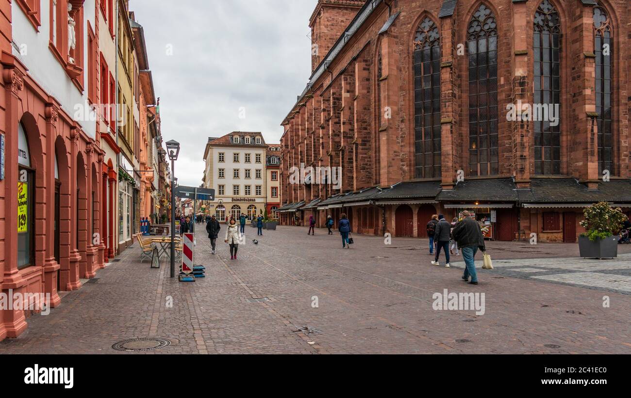 Heidelberg Old Town Street High Resolution Stock Photography and Images ...