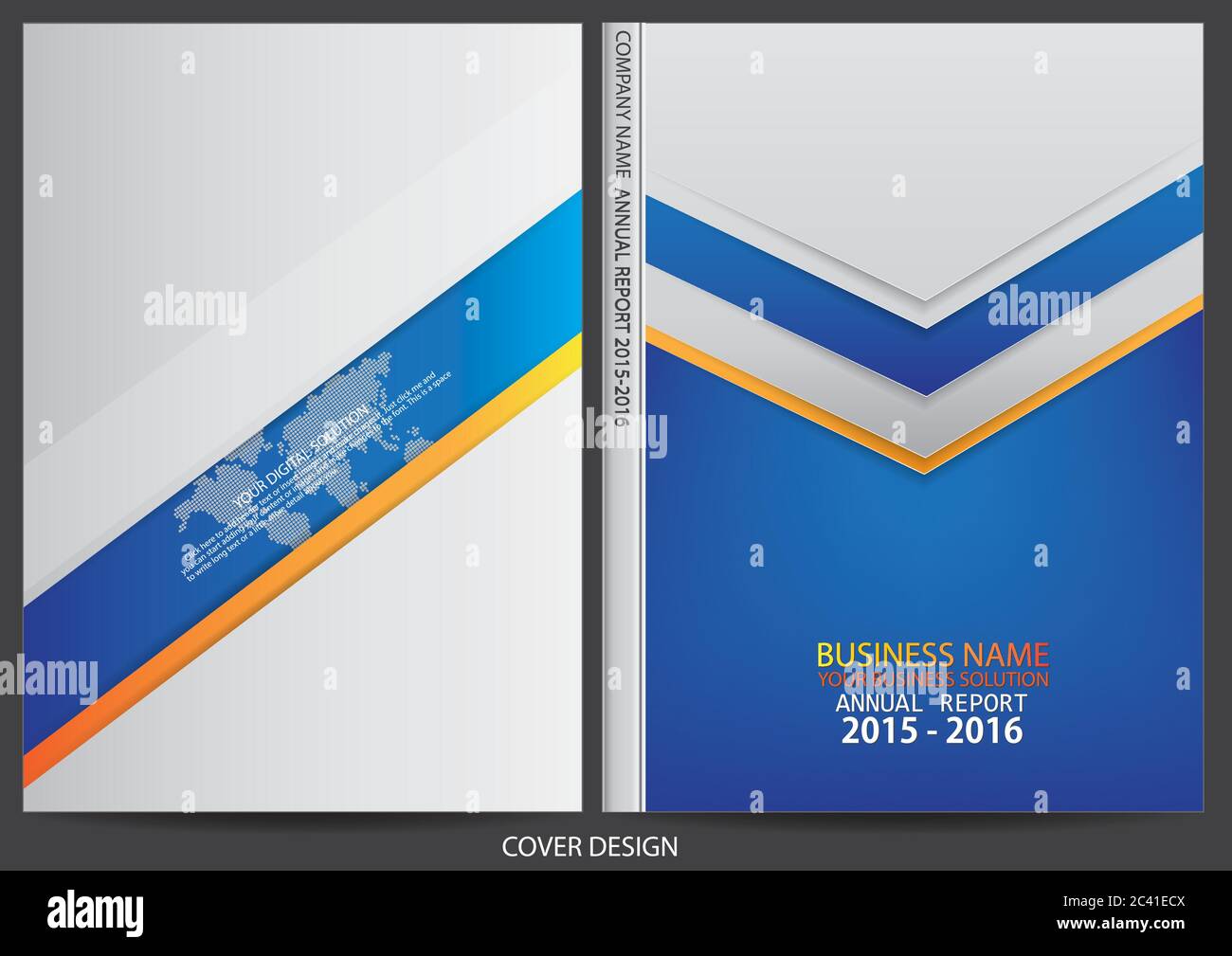 Report cover Business background design Stock Vector Image & Art - Alamy