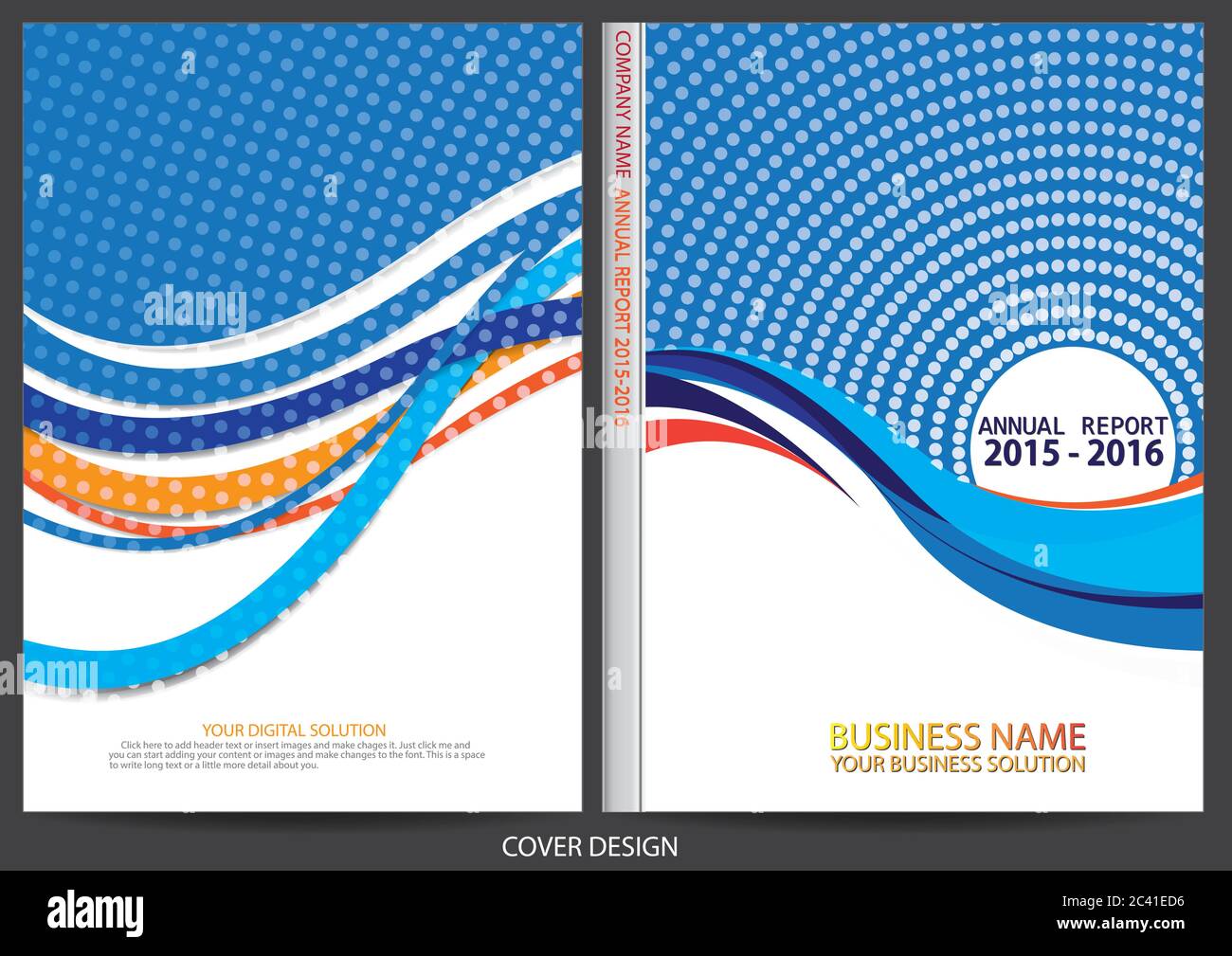 Report cover Business background design Stock Vector Image & Art - Alamy
