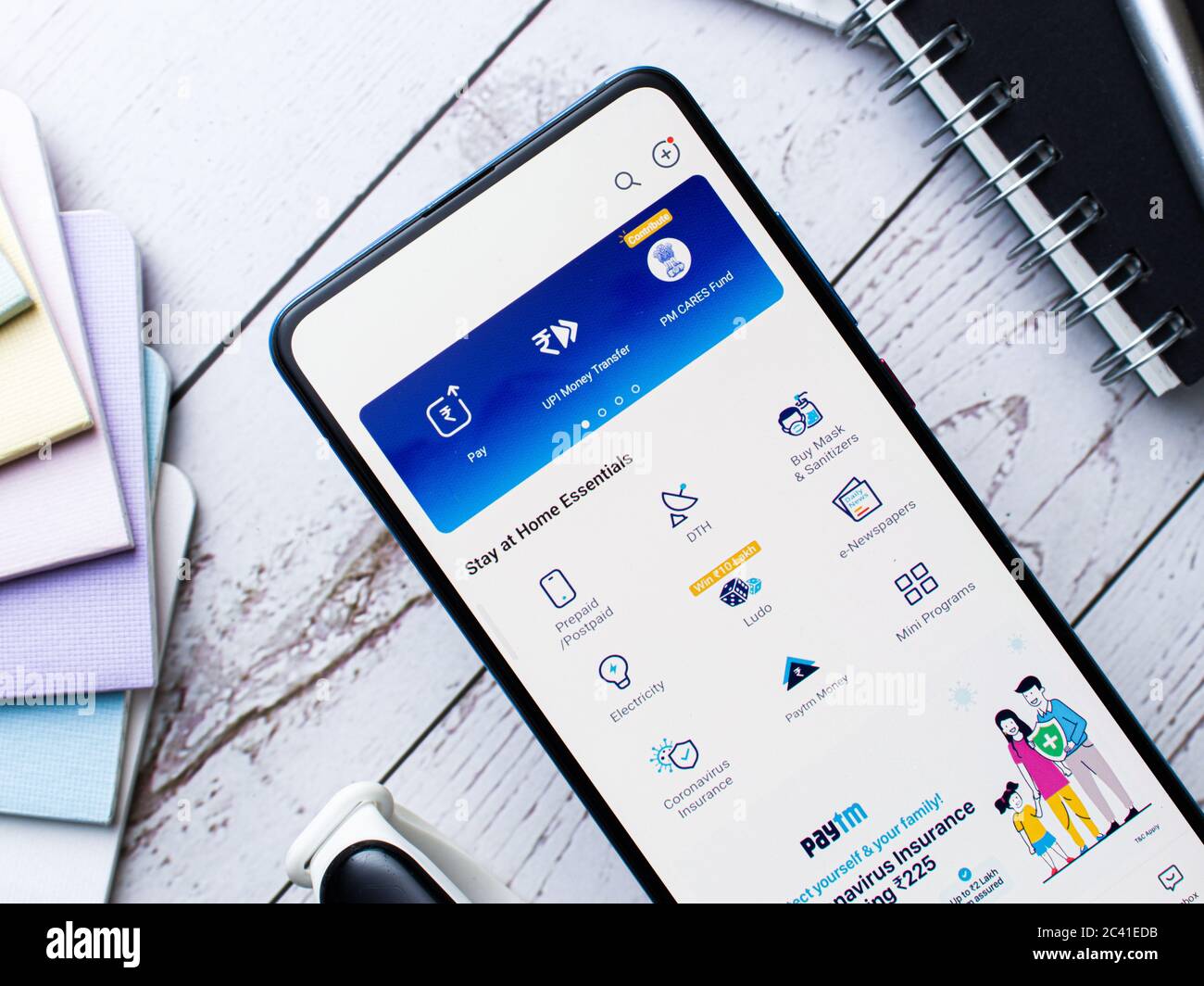 Assam, india - April 15, 2020 : Paytm, india's biggest online payment ...