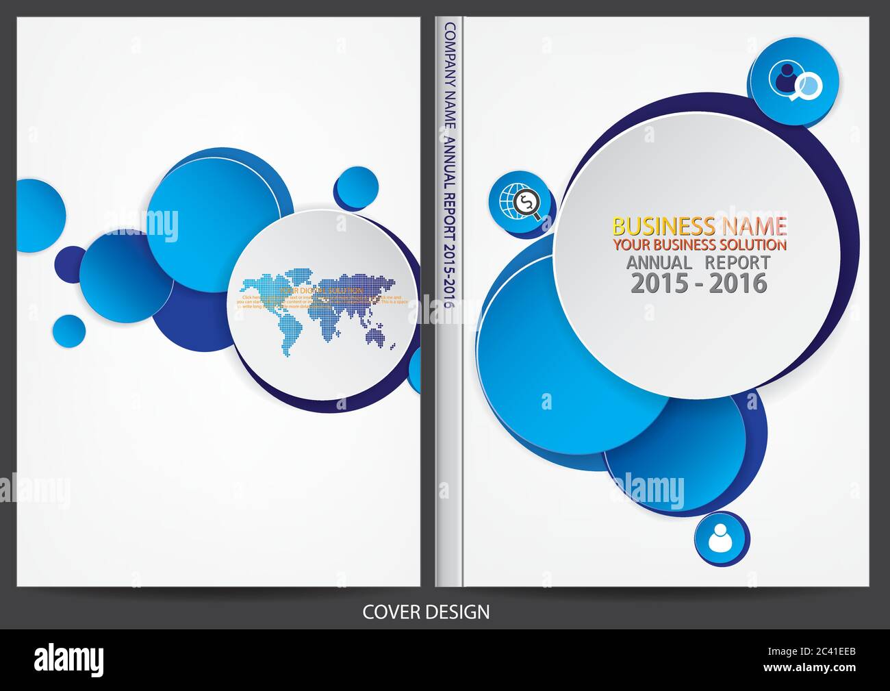 Report cover Business background design Stock Vector Image & Art - Alamy