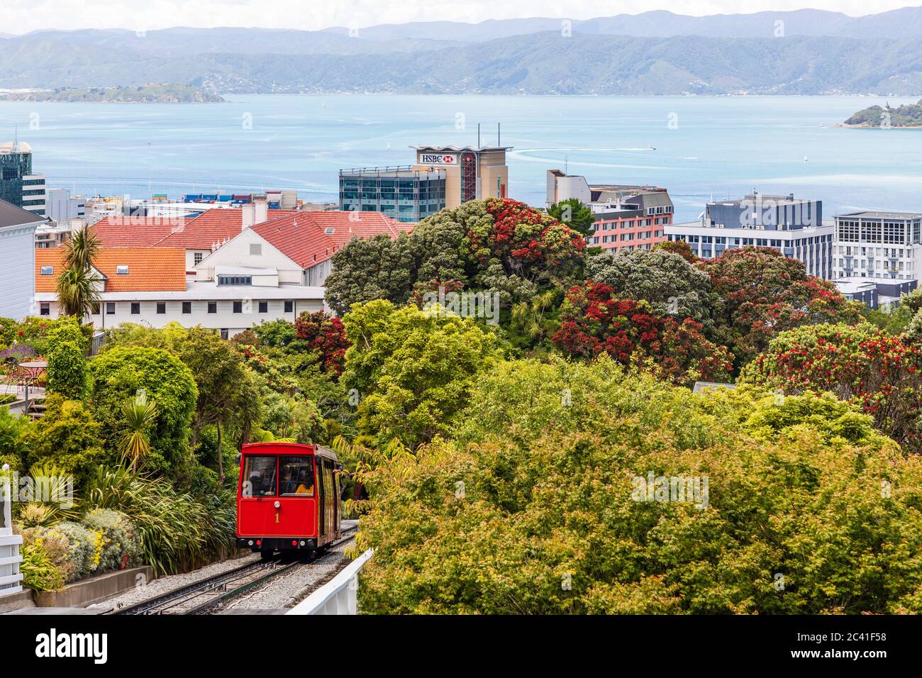 Wellington, New Zealand: Wellington Cable Car, a funicular railway ...