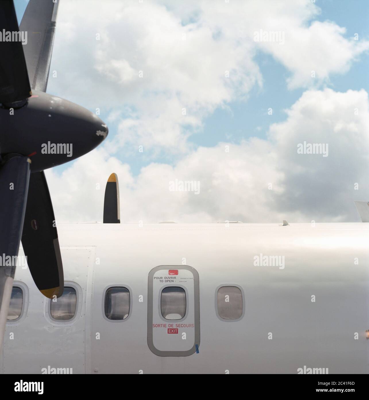 Detail of an airplane Stock Photo - Alamy