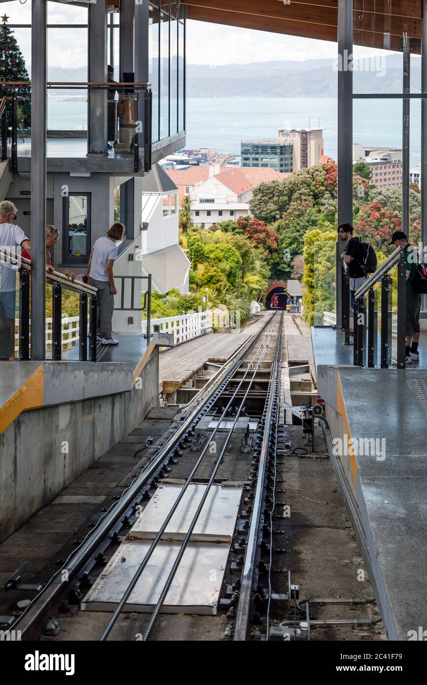 Wellington, New Zealand: Wellington Cable Car, a funicular railway ...