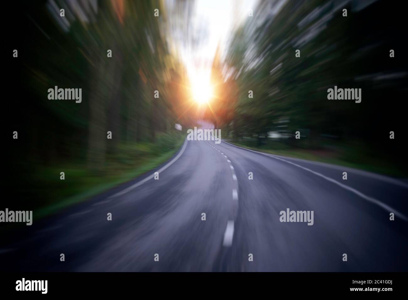 Blurred road hi-res stock photography and images - Alamy