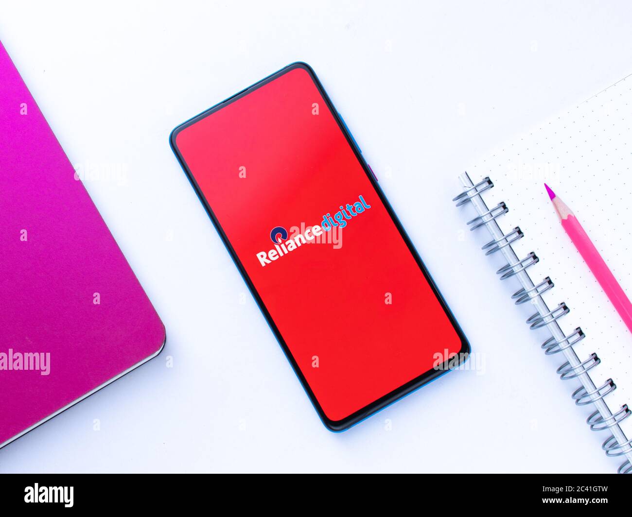 Assam, india - May 23, 2020 : Reliance digital online shopping app ...