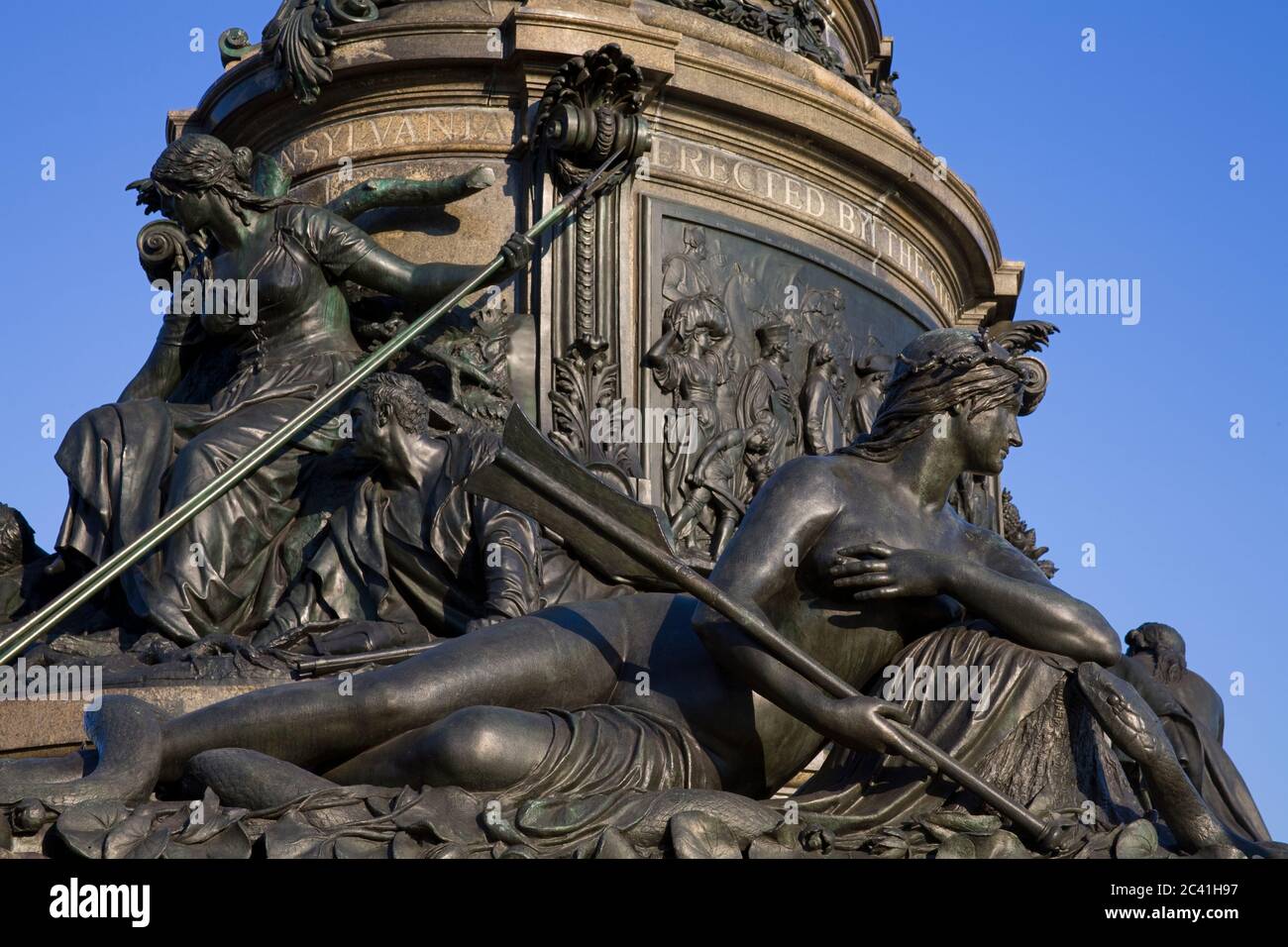 George Washington Monument at Eakins Oval, Fairmount Park, Philadelphia ...