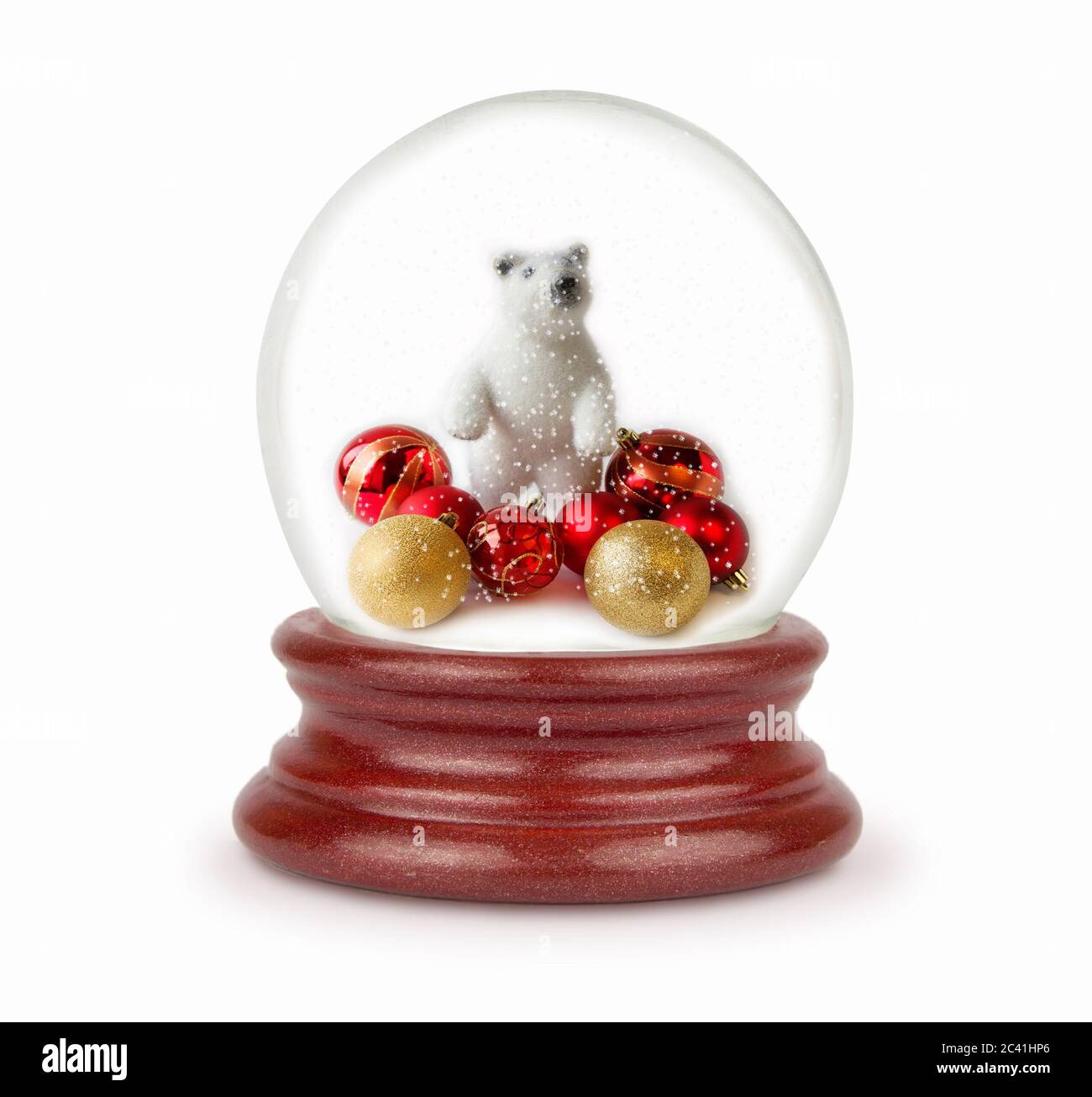 Christmas ball with snow flakes. Can be used as a Christmas or a New ...