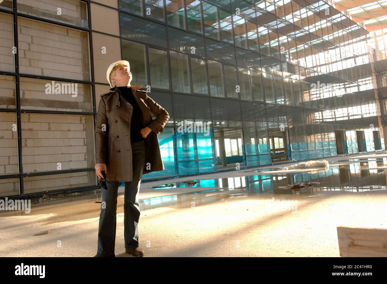 Architect visits construction site Stock Photo - Alamy