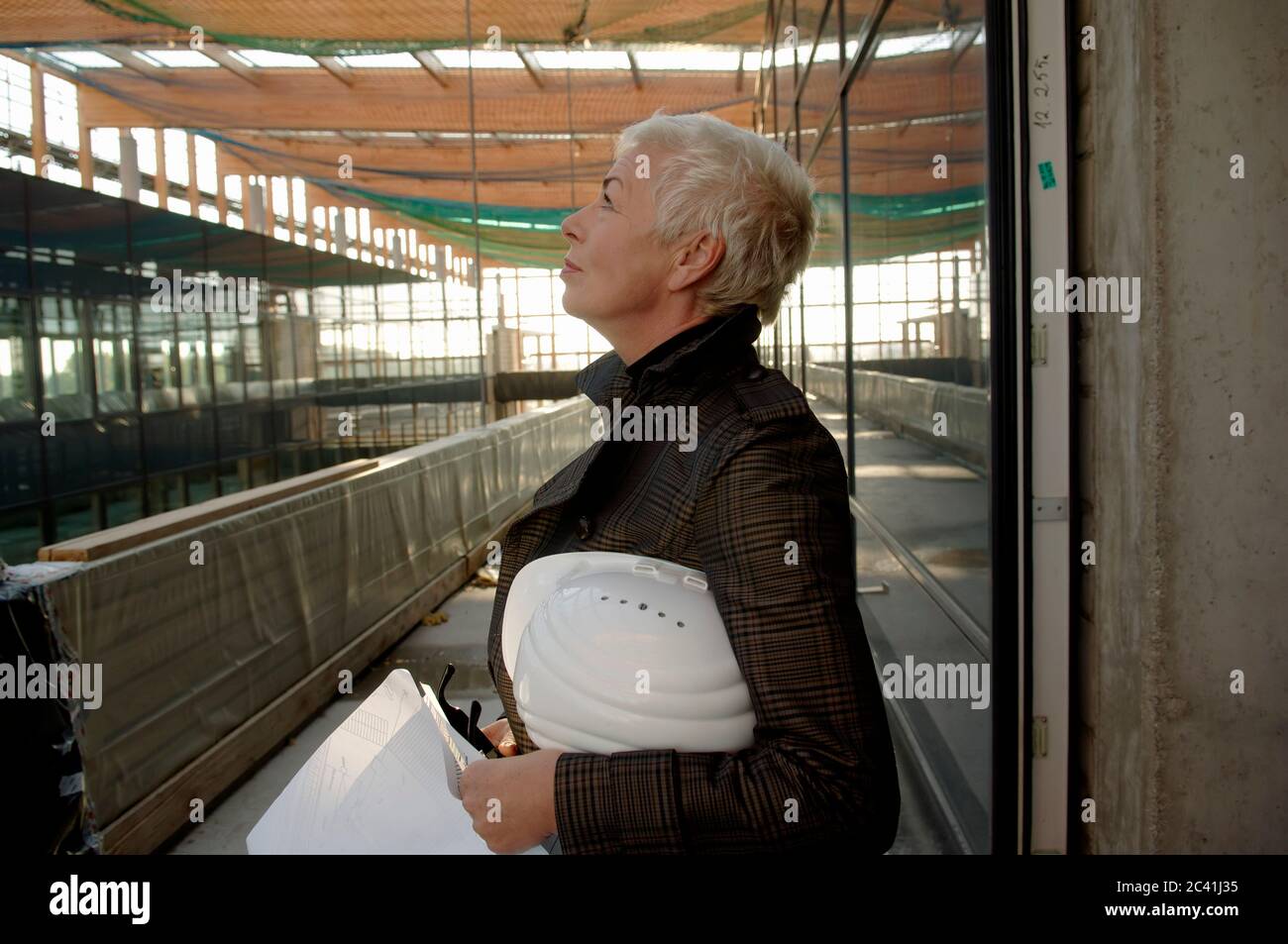 Architect visits construction site Stock Photo - Alamy