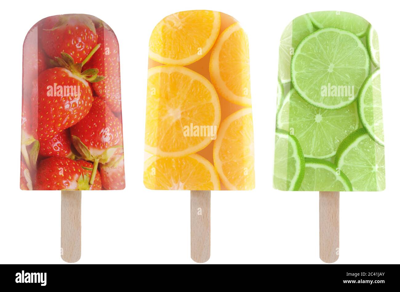 Ice lollies cutout Cut Out Stock Images & Pictures - Alamy