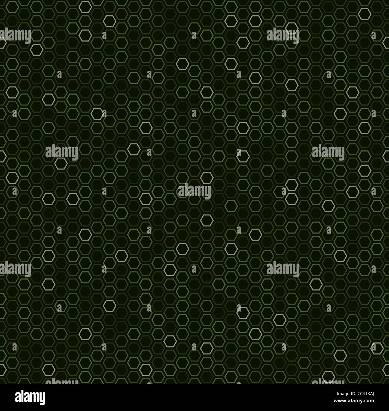 Seamless dark green hexagon honeycomb tile pattern vector Stock Vector ...