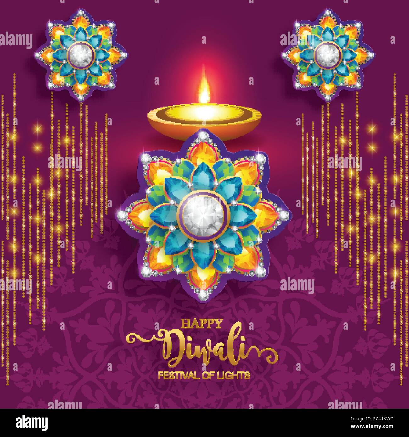 Diwali celebration singapore Stock Vector Images - Alamy