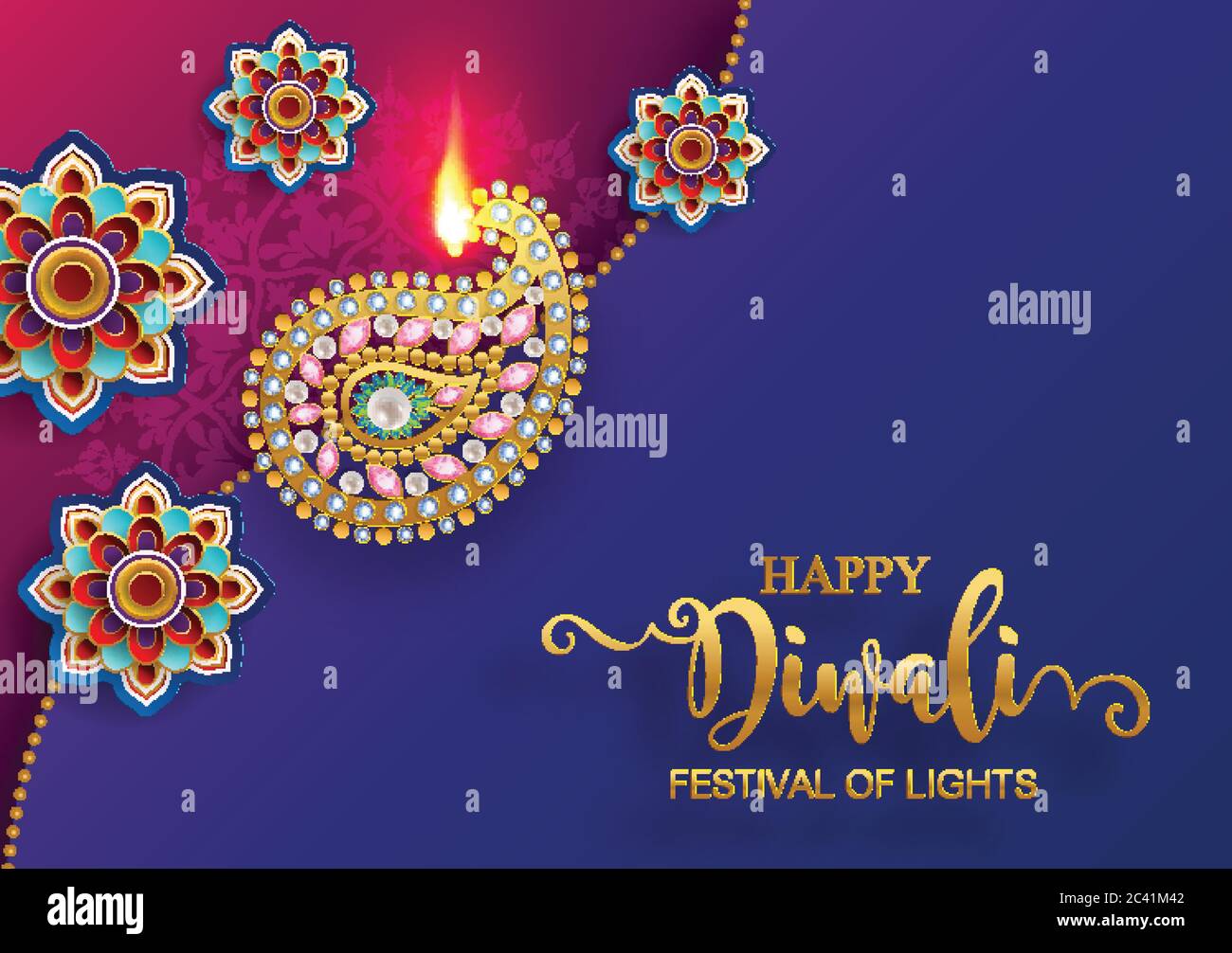 Diwali, Deepavali or Dipavali the festival of lights india with gold ...