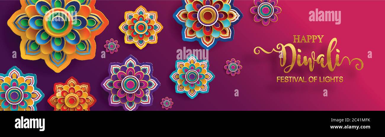 Diwali, Deepavali or Dipavali the festival of lights india with gold ...