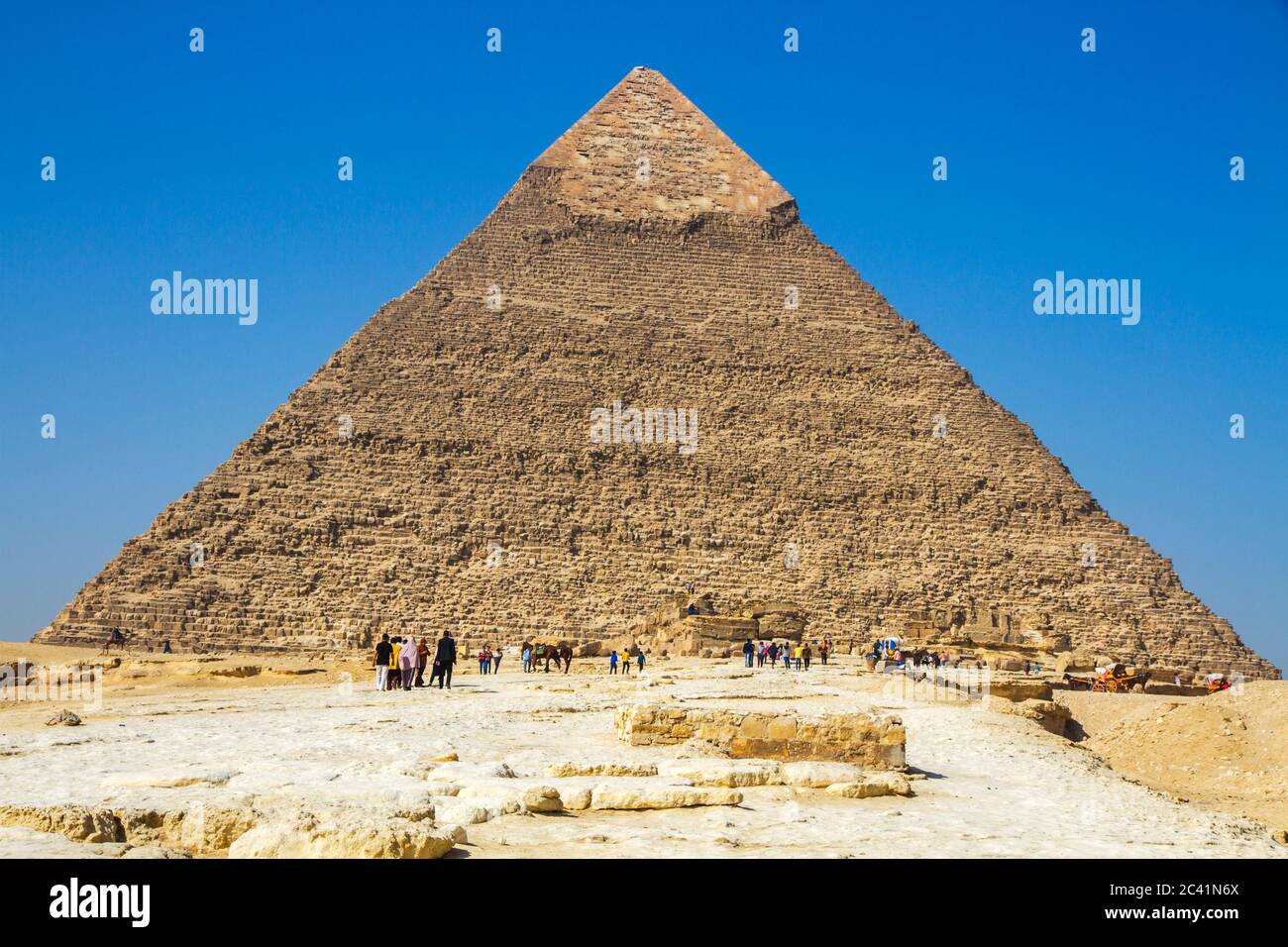 Great Pyramid of Giza, UNESCO World Heritage site, Cairo, Egypt Stock ...