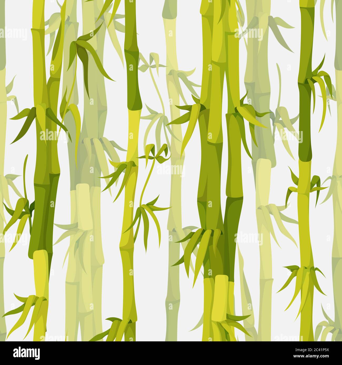 Vector background with green bamboo stems seamless pattern Stock Vector ...