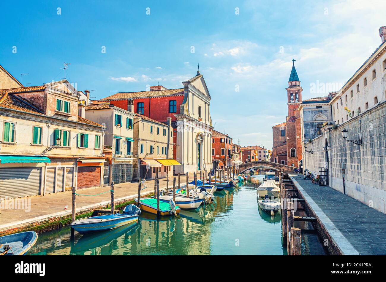 Cityscape chioggia narrow water hi-res stock photography and images - Alamy