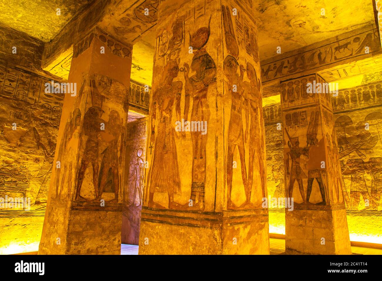 Abu Simbel Temple Interior High Resolution Stock Photography and Images ...