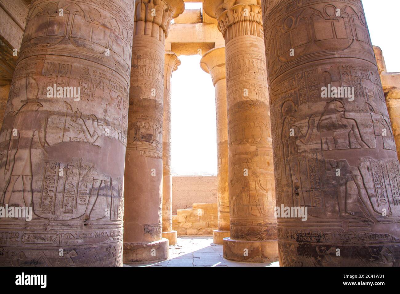 Ancient ruins temple of Kom Ombo, Aswan, Egypt Stock Photo - Alamy
