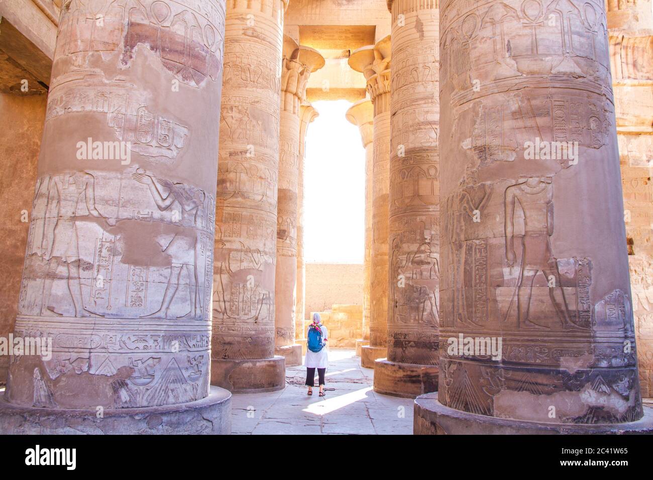 Ancient ruins temple of Kom Ombo, Aswan, Egypt Stock Photo - Alamy