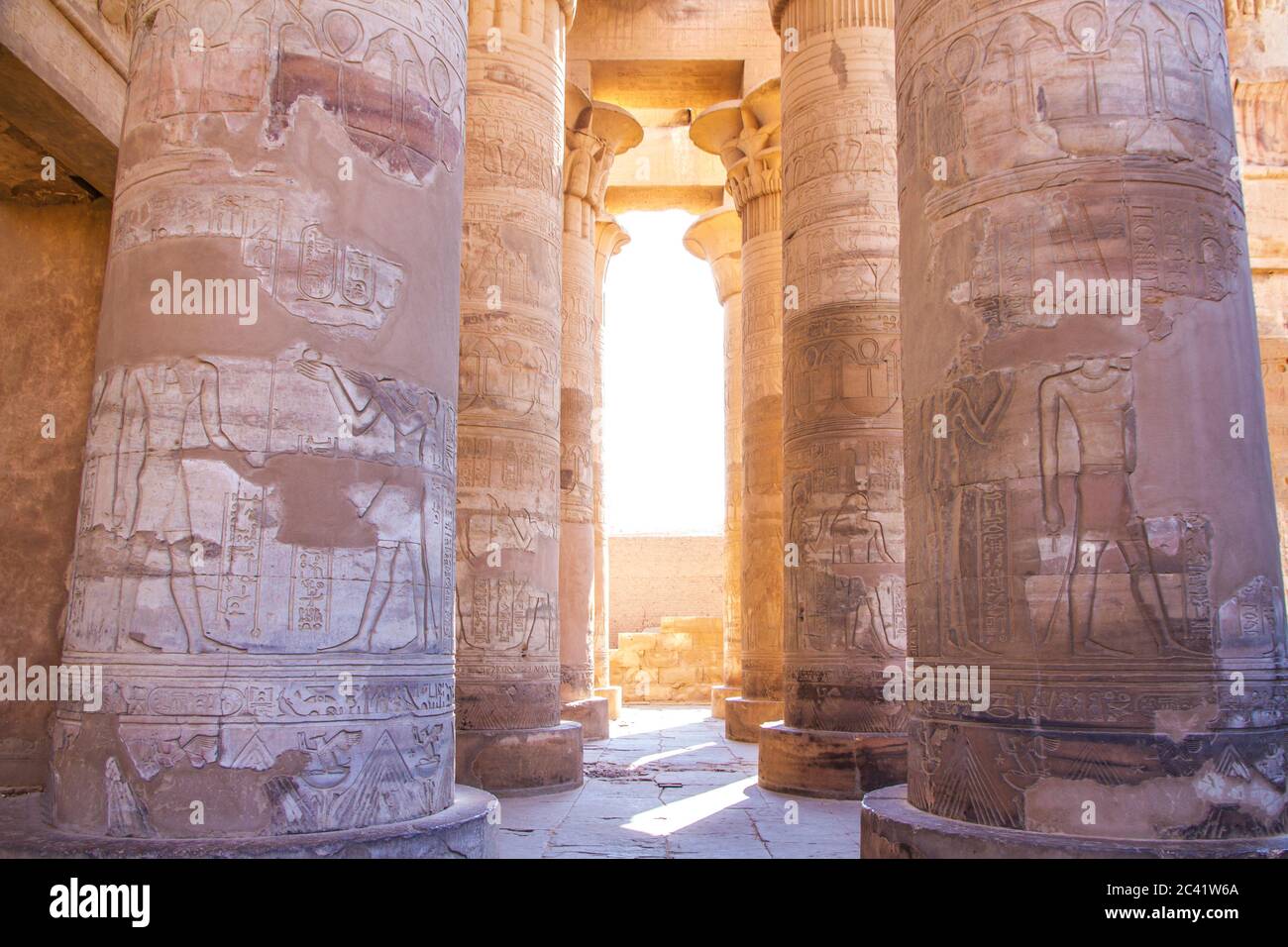 Ancient ruins temple of Kom Ombo, Aswan, Egypt Stock Photo - Alamy