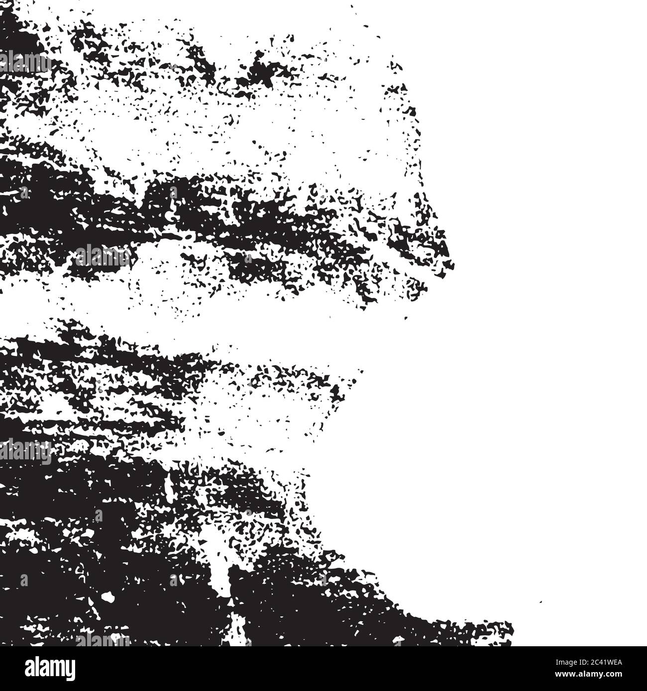 Grunge Black And White Urban Vector Texture Template. Dark Messy Dust ...