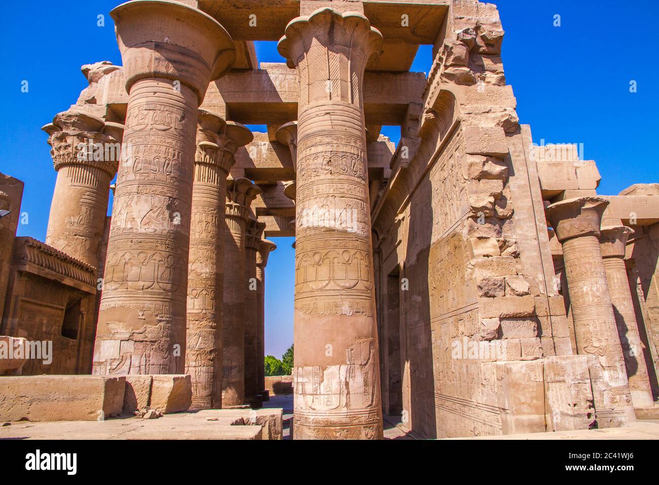Ancient ruins temple of Kom Ombo, Aswan, Egypt Stock Photo - Alamy