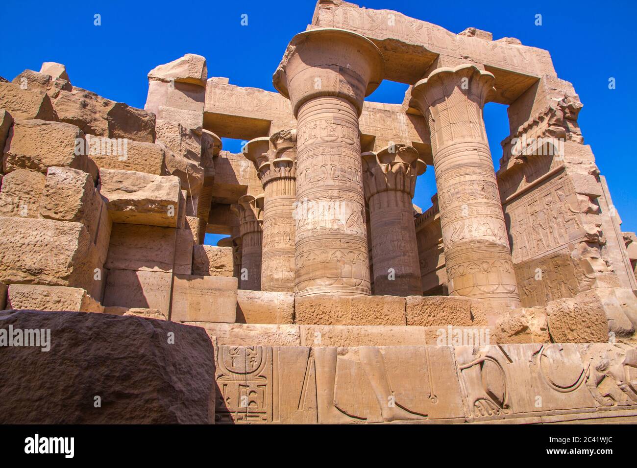 Ancient ruins temple of Kom Ombo, Aswan, Egypt Stock Photo - Alamy