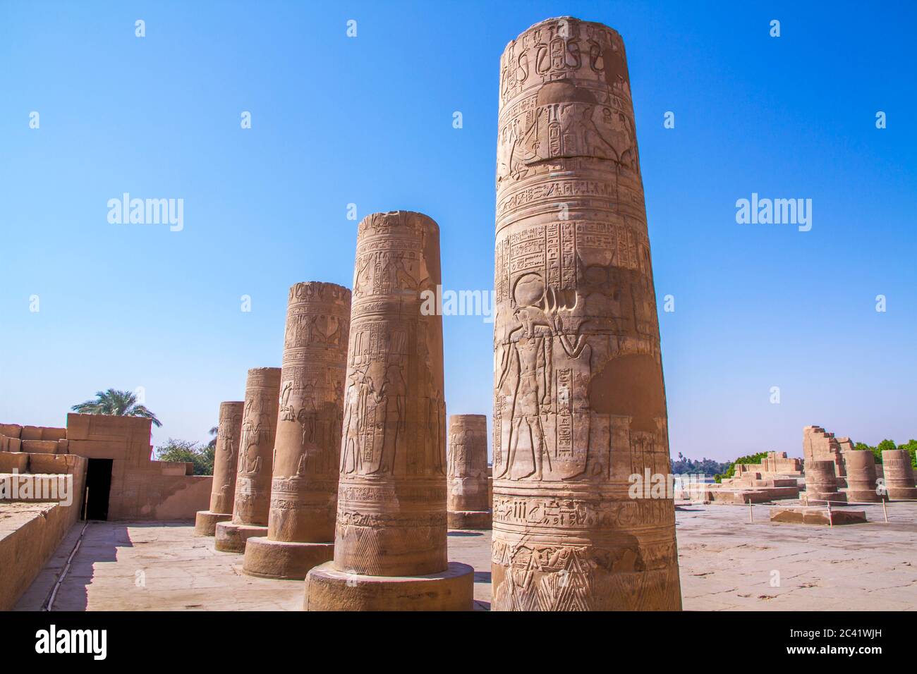 Ancient ruins temple of Kom Ombo, Aswan, Egypt Stock Photo - Alamy