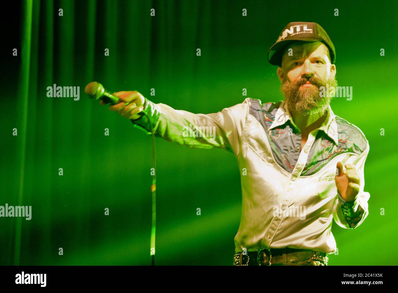 Shantel, balkanic music DJ and producer, performing live Stock Photo ...