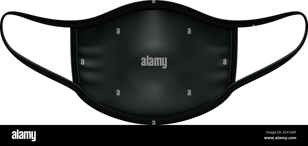 Isolated black mask design of medical care and covid 19 virus theme ...