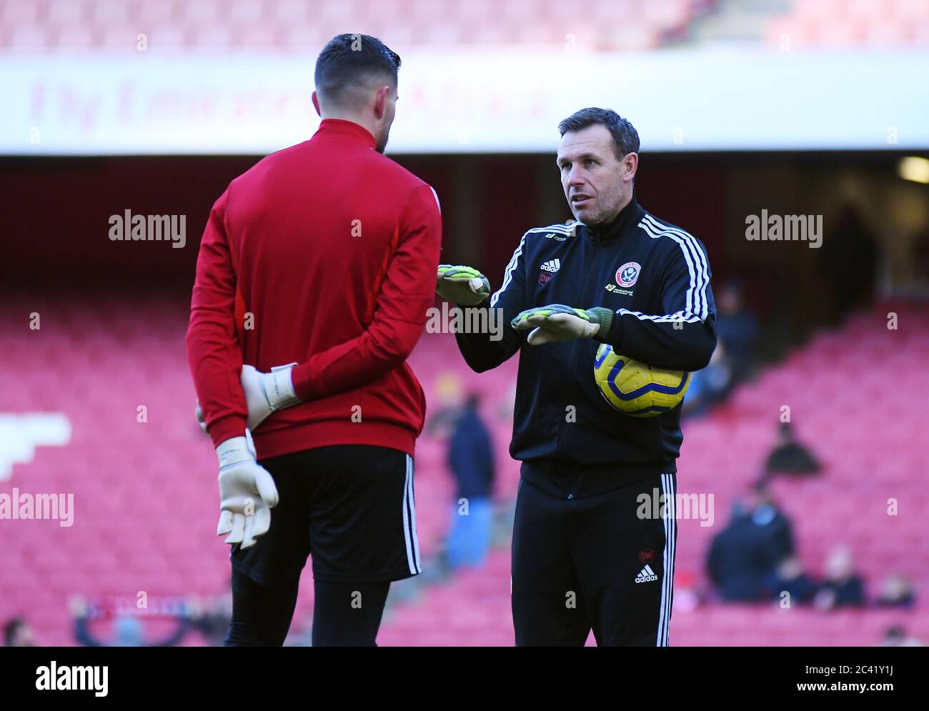 LONDON, ENGLAND - JANUARY 18, 2020: Sheffield goalkeeping coach Darren ...