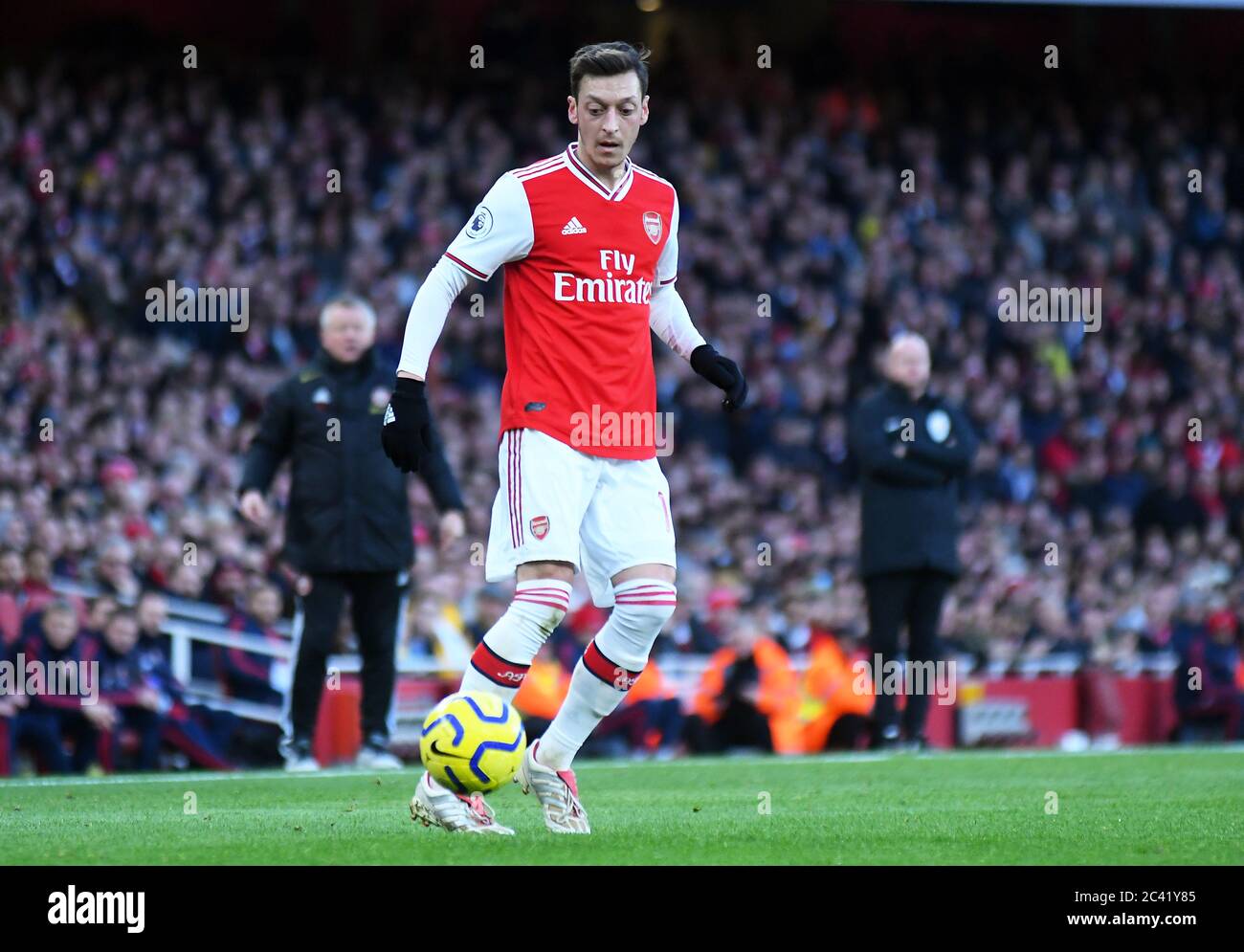 LONDON, ENGLAND - JANUARY 18, 2020: Mesut Ozil of Arsenal pictured ...